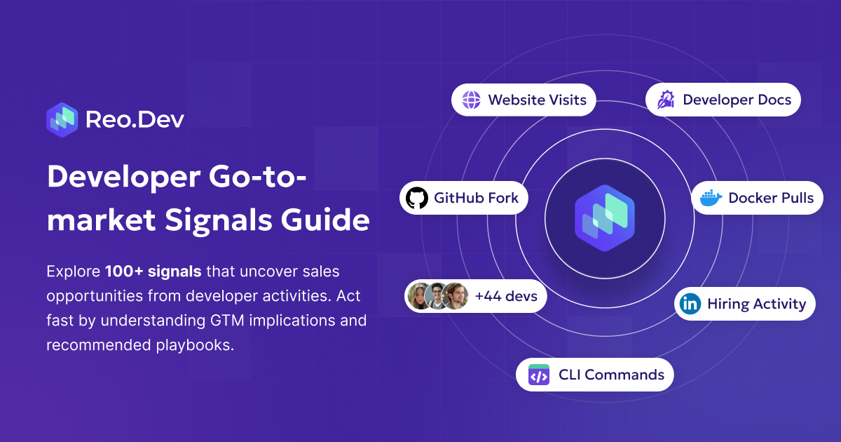 Developer Go-to-market Signals Guide | Reo.Dev